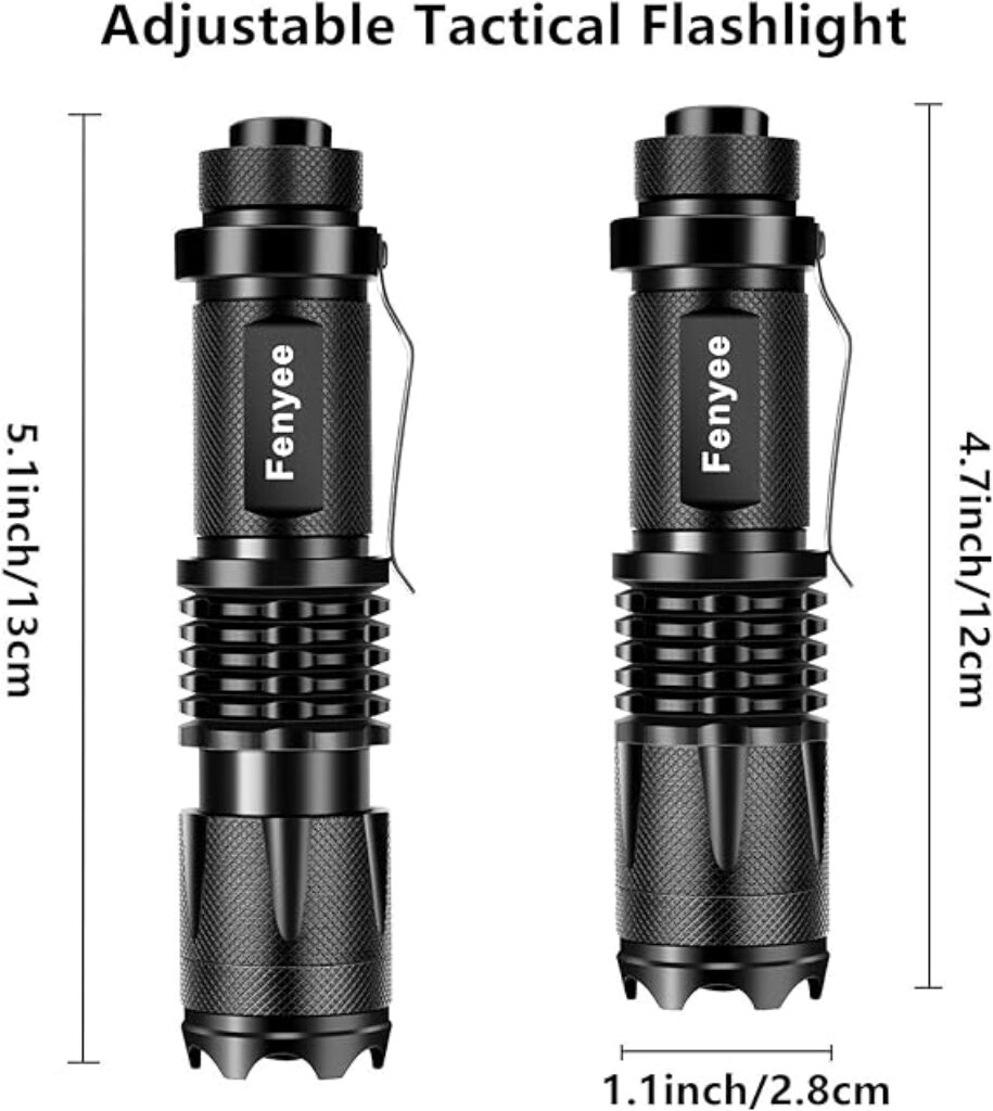 Fenyee Tactical Flashlight Adjustable 350 Yards 1200 Lumen LED Light